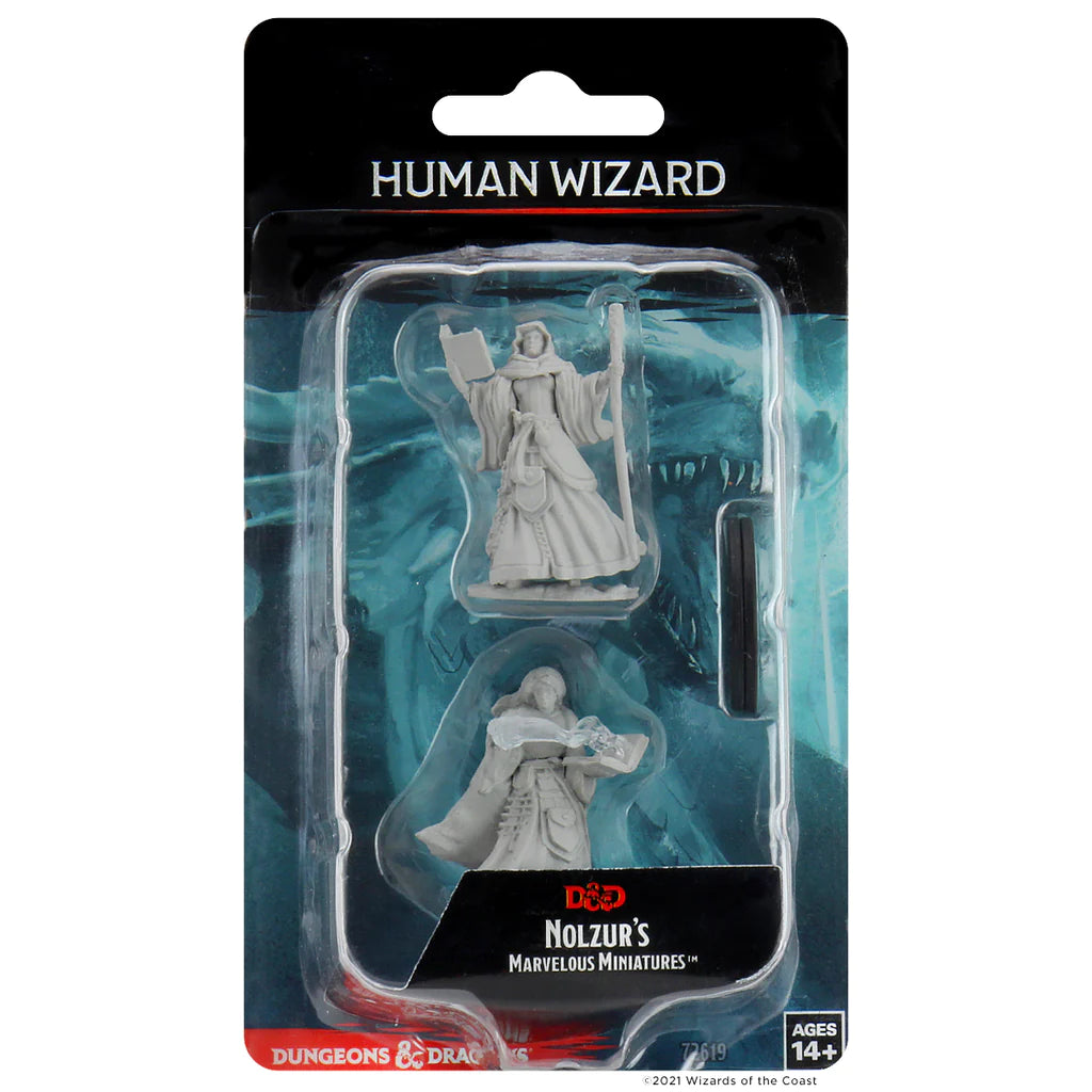 D&D Nolzur's Marvelous Miniatures: Human Female Wizard (Unpaint ...