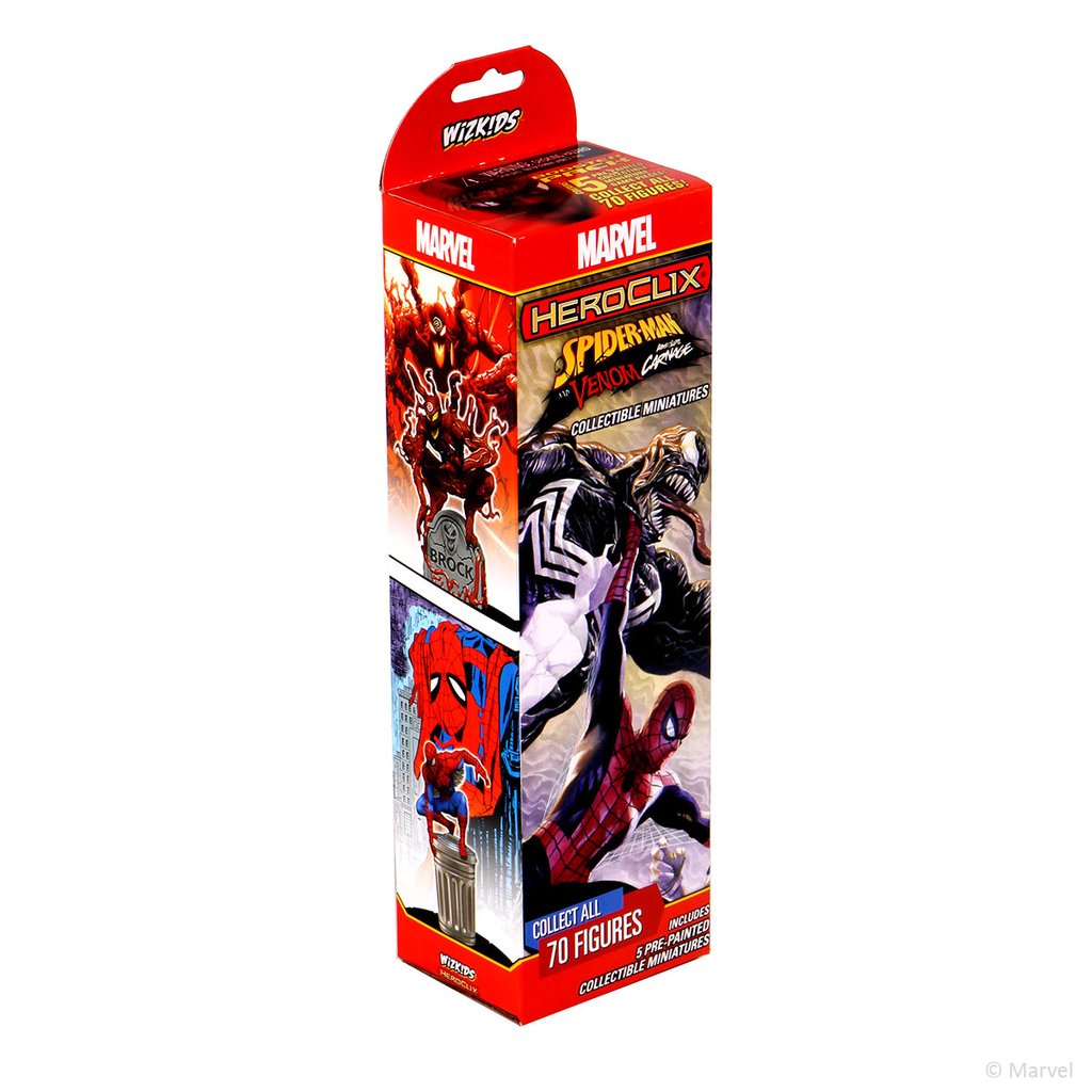 Marvel HeroClix: Spider-Man and Venom Absolute Carnage Booster Pack ...